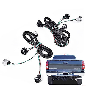 GTINTHEBOX Tail Turn Signal Brake Backup halogen Light Lamp Wiring Harness With Sockets for 2003 2004 2005 2006 2007 Chevrolet Silverado 1500 2500 HD 3500 Hybrid,2PCS