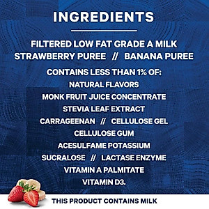 Fairlife Core Power 26g Protein Milk Shakes, Strawberry Banana, Made with Canadian Milk, 414mL/14 fl. oz. (Pack of 6) Shipped from Canada