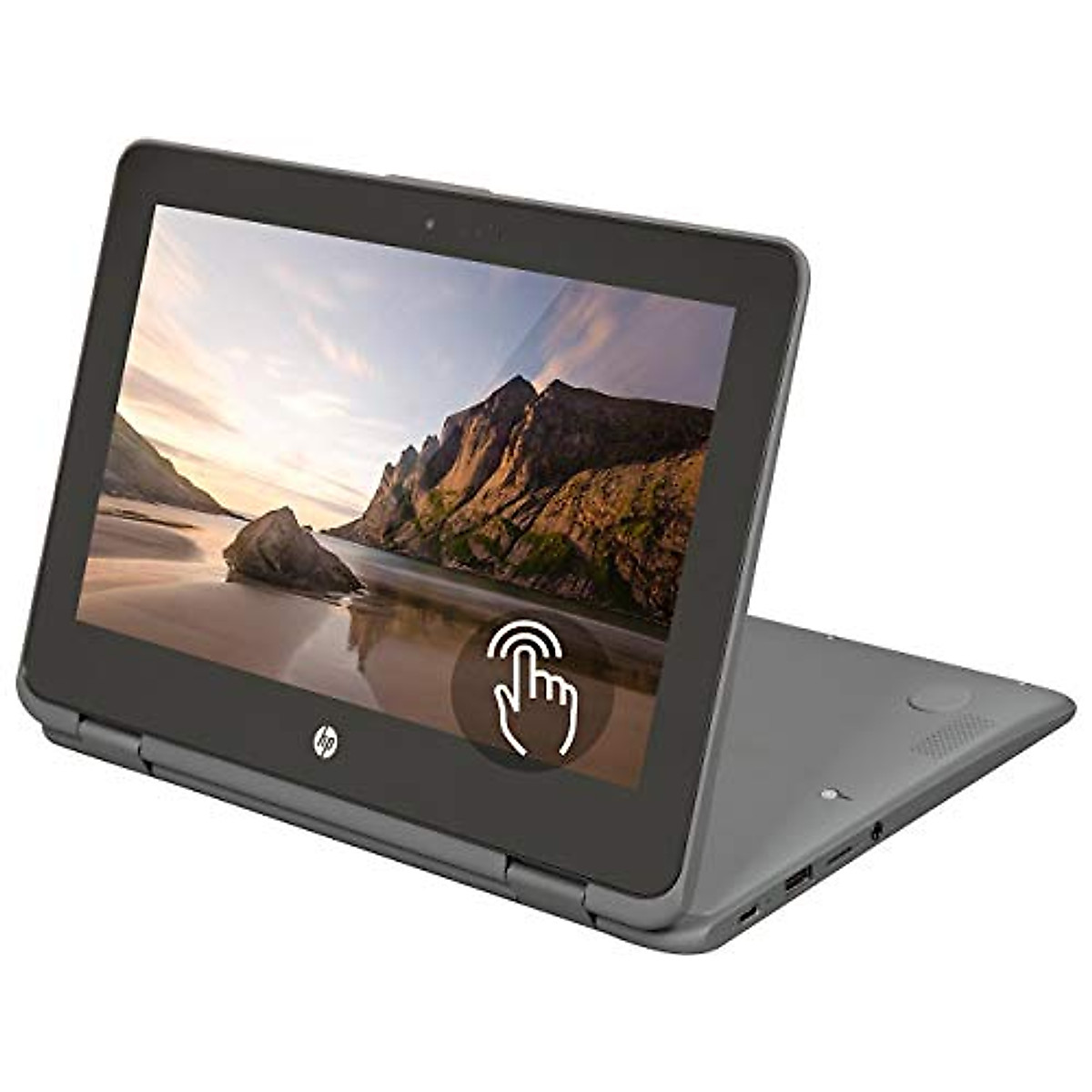 HP Chromebook 11 x 360 2-IN-1 11.6 inches (1366x768) TOUCHSCREEN, Celeron Dual-Core N3350, 32GB SSD, 4GB, Bluetooth, Webcam Chrome OS (GRAY) (Renewed)
