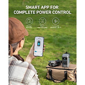 Anker SOLIX C200 DC Power Bank Station (60,000mAh), 192Wh Portable Power Station, LiFePO4 Battery, 200W Solar Generator, for Outdoor Camping, Traveling, and Emergencies (No Wall Charger Included)