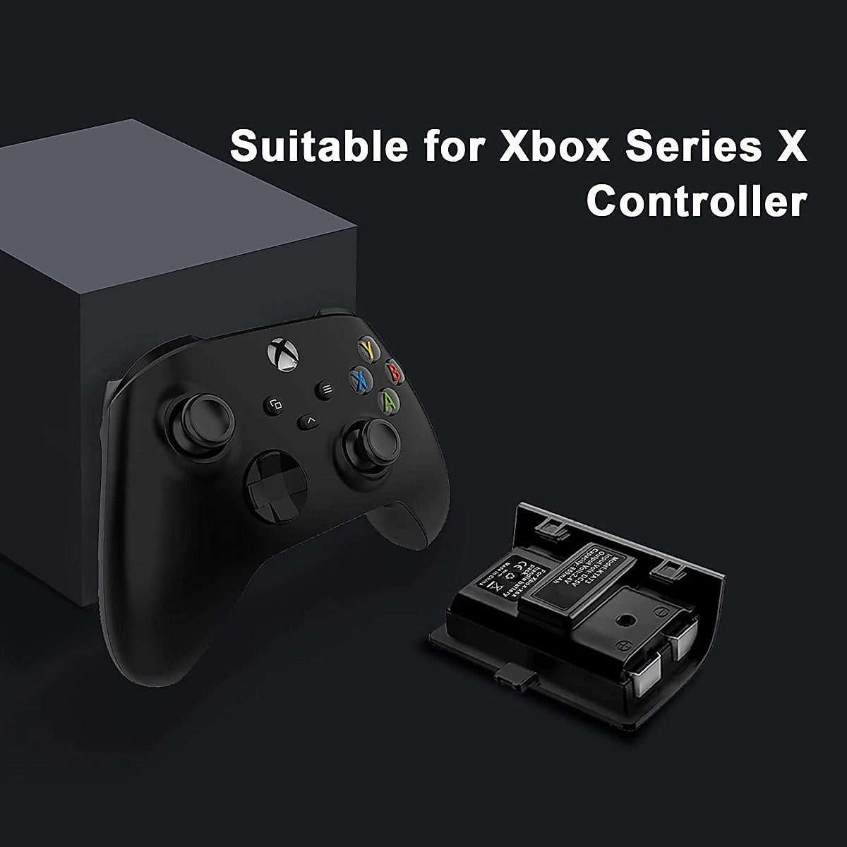 NBCP Battery Pack for Xbox Series X S Controller,Rechargeable Charge Kit for Series X|S Controller Battery Pack 850mAH Wire Charging Cable LED Indicator-1 Pack