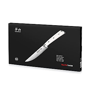 Cangshan S1 Series 1020366 German Steel Forged 4-Piece Steak Knife Set, 5-Inch Straight-Edge Blade