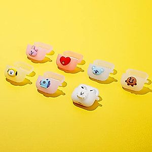 BT21 Case Compatible with Apple AirPods 3rd Generation Case, Translucent Gen Jelly Case with Compatible with AirPods 3 Case, Wireless Charging [Official Merchandise] [7FLAVORS] (TATA)