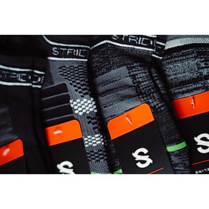 Strideline Basic Low Cut Socks | Quad-Ply Yarn Padding, Direct Compression and Zoned Cushioning, 1 Pack (Black, Medium-Large)