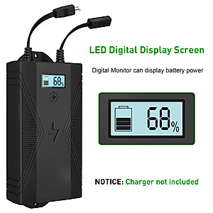 sevkumz Battery Pack for Reclining Furniture with Charger, 2500mAh Recliner Battery Pack Rechargeable for Power Recliner, Lift Chair and Couch, Fit Okin-Limoss-Berkline with LED Display