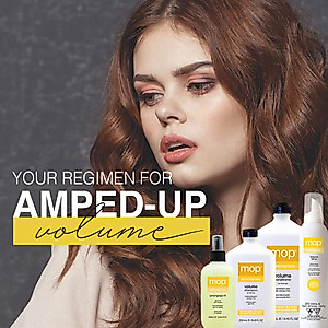 MOP Lemongrass Volume Conditioner For Fine Hair - Chamomile & Lemongrass Extracts Provide Volume, Hydration & Shine, Lightweight Formula