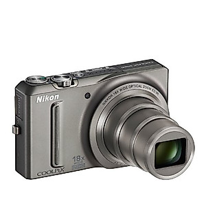 Nikon COOLPIX S9100 12.1 MP CMOS Digital Camera with 18x NIKKOR ED Wide-Angle Optical Zoom Lens and Full HD 1080p Video (Silver)
