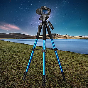 Tripod Camera Tripods, 74" Tripod for Camera Cell Phone Video Photography, Heavy Duty Tall Camera Stand Tripod, Professional Travel DSLR Tripods Compatible with Canon Nikon iPhone, Max Load 15 LB