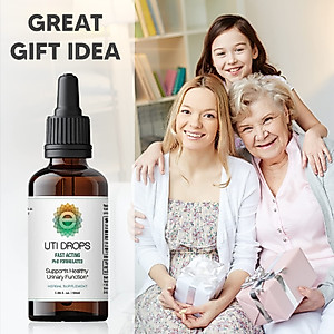 Natural UTI E-Drops – Fast-Acting Herbal Formula for Support of Bladder, Kidney & Urinary Tract Health for Women & Men