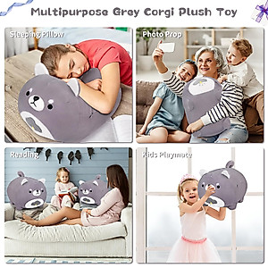 Shiba Inu Plush-16" Corgi Stuffed Animal-Kawaii Rainy Day Shiba Inu Plush, Cute Corgi Plushies, Soft Shiba Inu Plush Pillow Anime Plush Corgi Plushies Birthday Gifts Toys for Kids Boys Girls