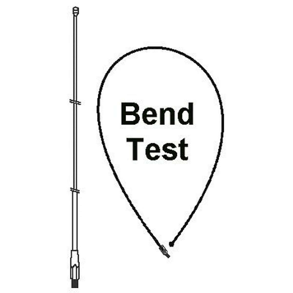 Hustler Redman CB 102 Inch CB Ham Radio Antenna Stain Steel Power Whip with Stud Mount