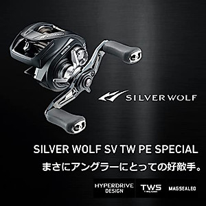 Daiwa Bait Reel 22, Silver Wolf SV TW 1000XH, PE Special (2022 Model)