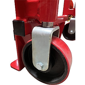 Pake Handling Tools - Premium Hydraulic Furniture Mover Equipment Mover Crate Mover (Set of 2)- Heavy Duty Moving Dolly- 4400 lbs Capacity, 24" L x 16.5" W x 37.75" H, Max. Lift Height 8"