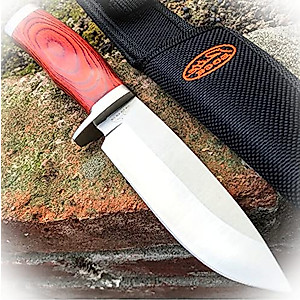 New 9" Tactical Survival Fixed Blade Hunting Skinner Camping Knife w/ Wood Handle Camping Outdoor Pro Tactical Elite Knife BLDA-0400