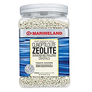 Marineland White Diamond 50 Ounces, Removes Toxic Ammonia, aquarium Filter Media