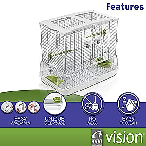 Vision M01 Wire Bird Cage, Bird Home for Parakeets, Finches and Canaries, Medium