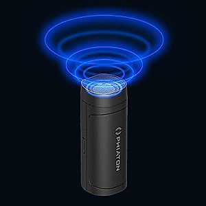 Phiaton Bolt BT 700 Bluetooth Earphones, True Wireless Earbuds with a Charging Speaker Case, Noise Reduction Earbuds, Stereo Sound, Dual MEMS Mic, Voice Command, 20 Hrs. Playtime, White
