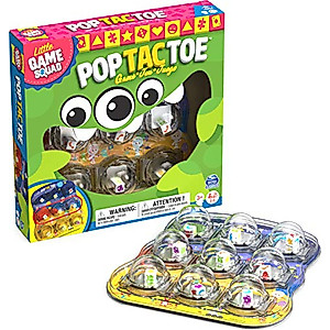 Spin Master Games Pop Tac Toe Popper Board Game, for Families and Kids Ages 3 and u