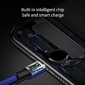 Pro USB 3in1 Multi Cable Compatible with Asus ZenFone 2 Laser 5.5-inch (US) 16GB Data Universal Extra Strength for Fast Quick Charging Speeds! (Blue)