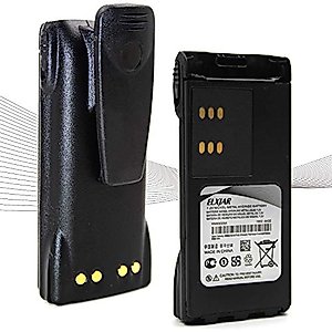 (2-Pack) 7.2V 2100mAh Ni-MH Battery HNN9008A Compatible for Motorola Radio HT750 HT1225 HT1250 HT1550 PR860 PRO5150 PRO7150 MTX850 MTX950 MTX8250 MTX9250 GP140 GP320 GP328 GP338 GP640 CP185 +Belt Clip