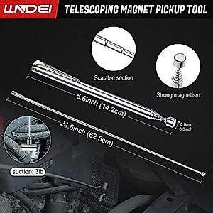 LLNDEI 1/4 Inch Socket Set Metric with Ratchet Wrench 57+1PCS, Magnetic Pick-Up Tool, Extensions with 1/4" Drive Bits 30PCS, Home Repair Kit & Automotive Repair, DIY'er (Sockets 4-14mm)