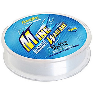 Clear Fishing Line, 110Yards/100M Nylon Monofilament Fishing Wire Strong Fly Line Backing Craft DIY Tool