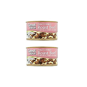 Great Value Roast Beef in Beef Broth, 12 oz (Pack of 2)