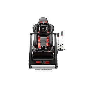 Next Level Racing GTTrack Simulator Cockpit (NLR-S009) and Combat Flight Pack