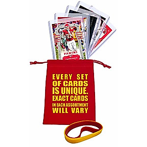 Travis Kelce Football Cards (5) Assorted Bundle - Kansas City Chiefs Trading Card Gift Set