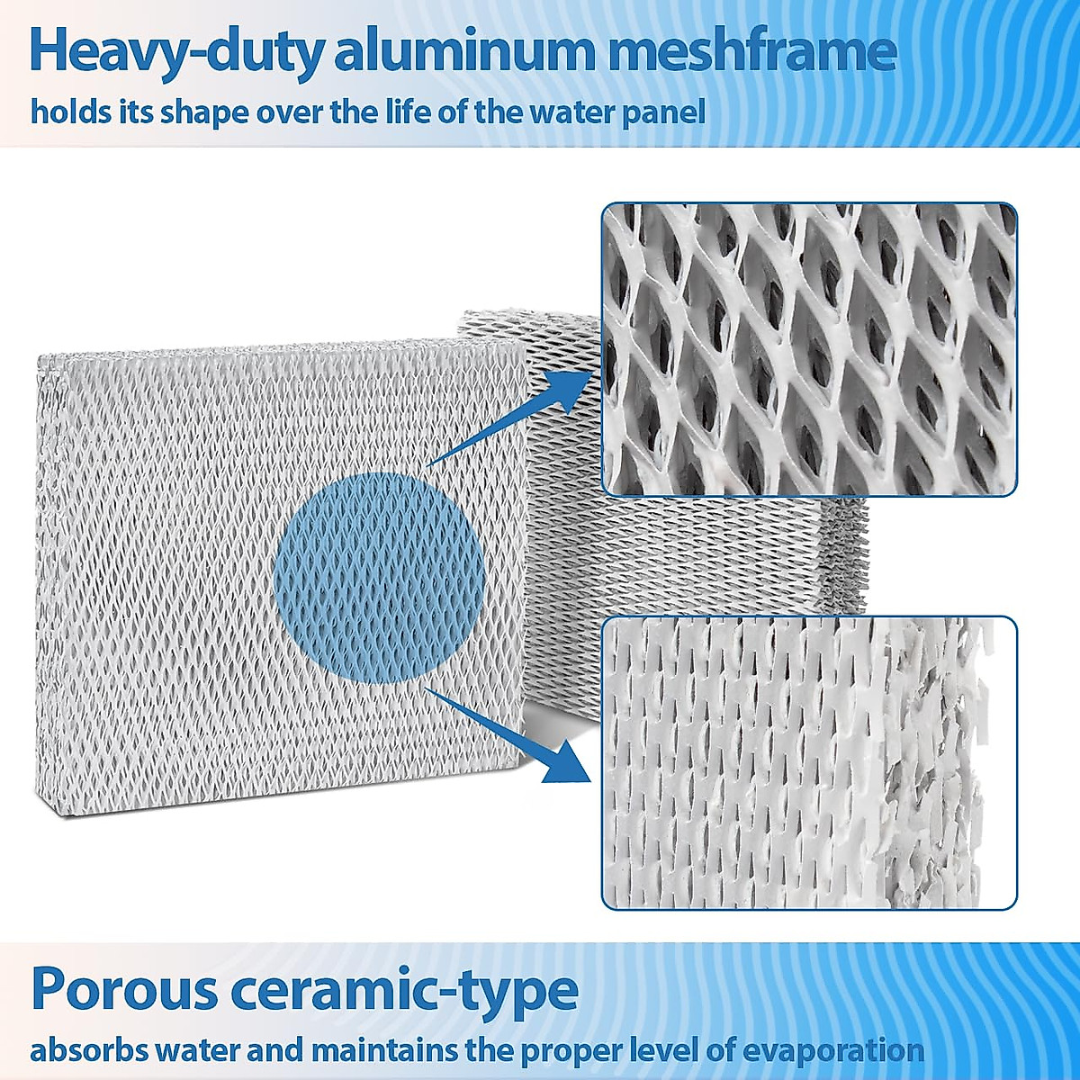 35 Water Panel Humidifier Filter Pad Replacement for Aprilaire 600 600A 600M 700 700A 700M 760 760A 768 350 360 560 560A ; Furnace Humidifier Filter; Honeywell HC26P Whole House Humidifiers (2 Pack)