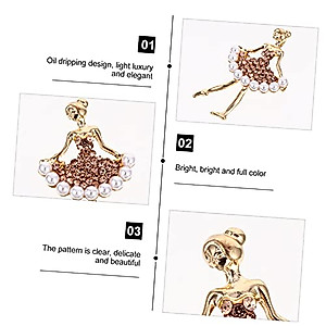 Tofficu 1pc Girl Brooch Cap Decorations Rhinestone Accessories for Women Rhinestone Brooch Alloy Rhinestone Brooch Pin Backpacks Jackets Hat Peal Breastpin Zinc Alloy Brooch Zinc Alloy