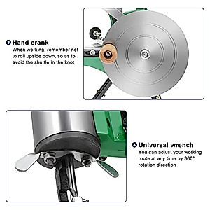 𝐋𝐞𝐚𝐭𝐡𝐞𝐫 𝐒𝐞𝐰𝐢𝐧𝐠 𝐌𝐚𝐜𝐡𝐢𝐧𝐞 Handheld 𝐒𝐡𝐨𝐞 𝐑𝐞𝐩𝐚𝐢𝐫 Heavy Duty Metal Manual Cobbler Stitching Mending with Dual Cotton Nylon Line Canvas for Bags Tents Clothes Quilts Coats