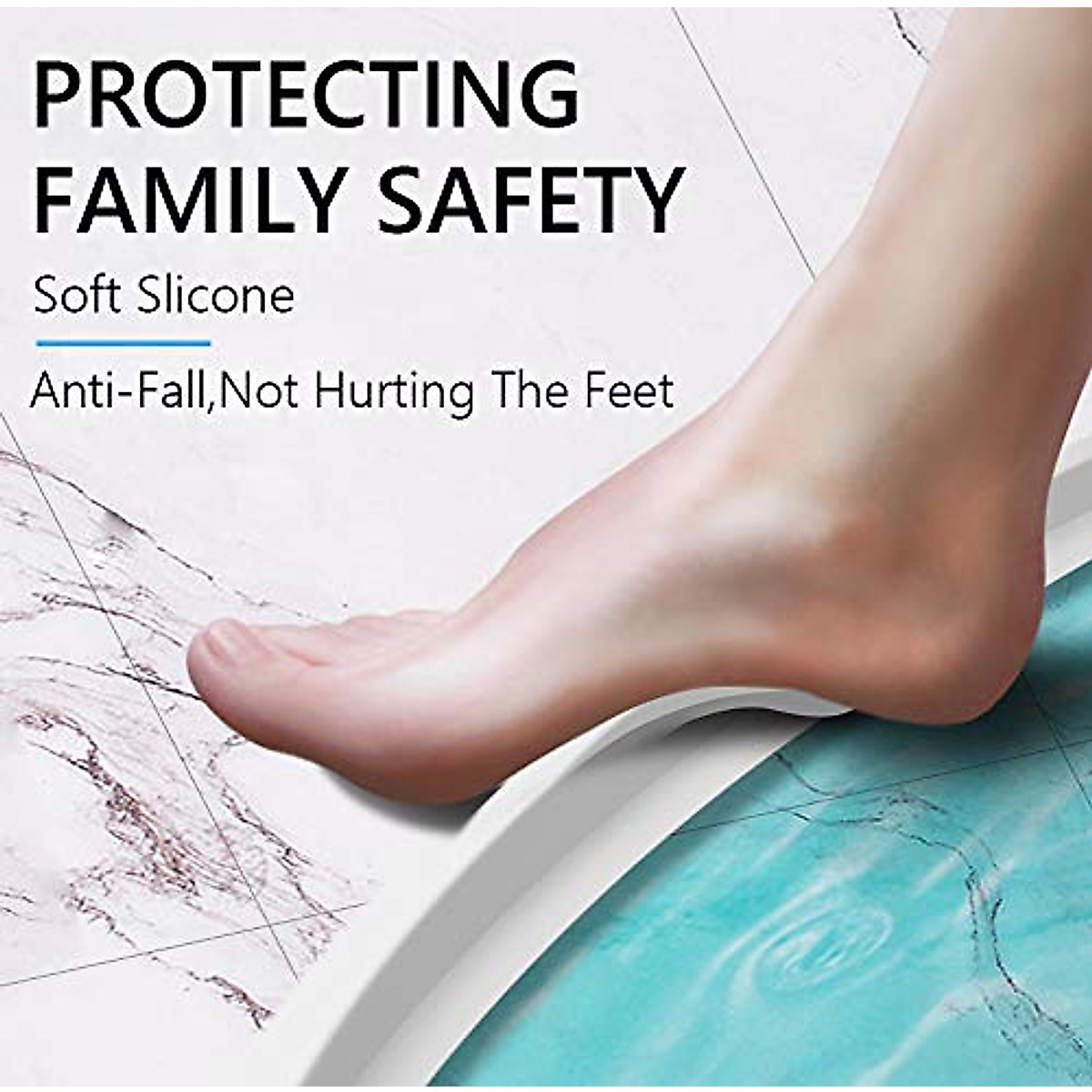 Duzzy 67 Inch Collapsible Shower Water Dam Shower Stopper Barrier and Retention System and Keeps Water Inside Threshold Dry and Wet Separation Suitable for Bathroom and Kitchen