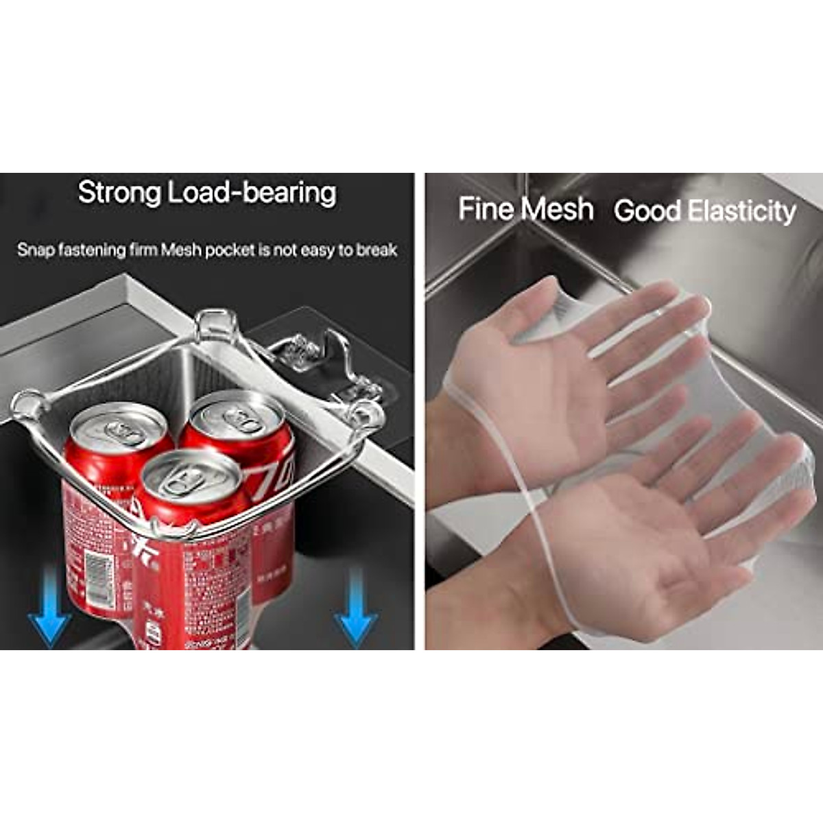 EPIPHANY Food Catcher for Kitchen Sink,Stainless Steel Sink Filter with 100 Kitchen Sink Strainer Disposable for Collecting Kitchen Food Waste