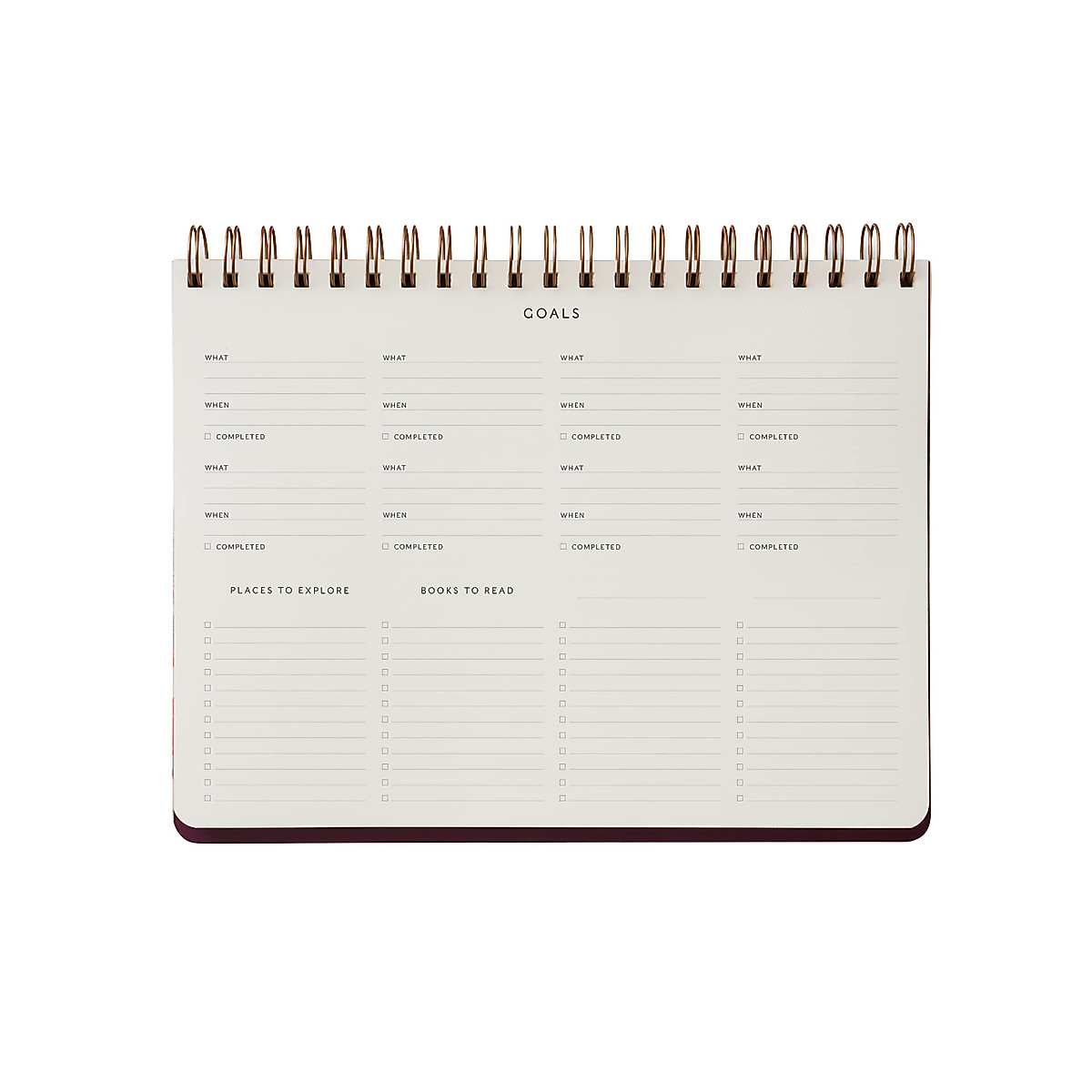 RIFLE PAPER CO. 2024 Blossom 12-Month Top Spiral Planner - Monthly and Weekly Dated Planner, Sturdy Double Spiral Top, Space for Monthly Notes and Weekly To Do List