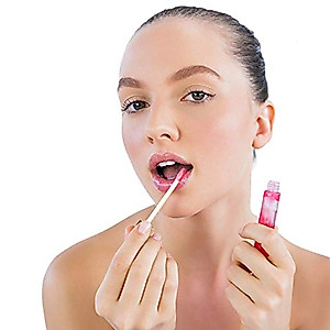 Vumdua 30 Pcs 10ml Empty Lip Gloss Tubes Containers, Refillable Lip Balm Bottles for DIY Makeup Such as Lip Samples, Homemade Lip Balm (Gold)