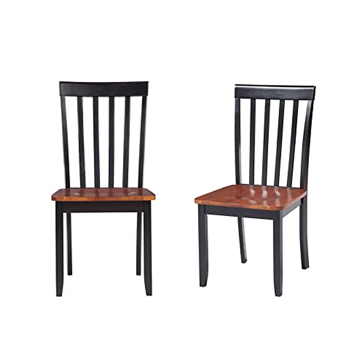 Boraam Bloomington Dining Chair, Black/Cherry, Set of 2