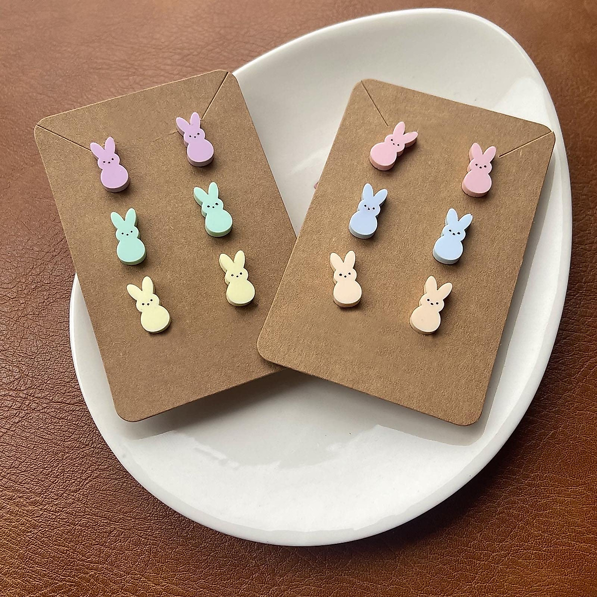 GiaFanyX 3 Pairs Easter Women's Earrings Cute Rabbit Shape Fashion Earrings Jewelry Decoration