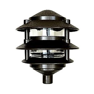 Greenfield PL3TLEDBR Made in The USA LED Weatherproof 3-Tier Pathlight - Bronze,