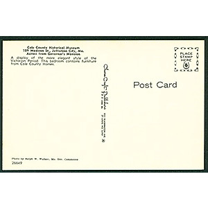 Cole County Homes Victorian Period Bedroom Historical Museum Jefferson City Missouri MO Postcard