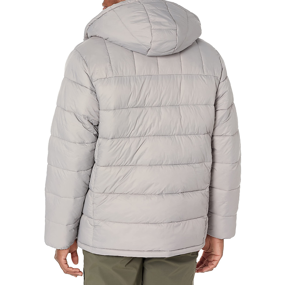 Reebok Men's Sherpa Lined Heavy Puffer Jacket, Steel Grey, XX-Large