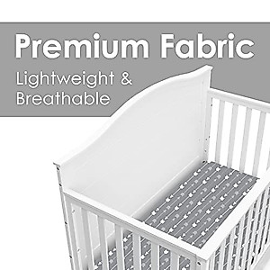 GROW WILD Crib Sheet 3 Pack | Soft Boy Crib Sheets Neutral | Grey Baby Crib Sheets for Boys | Woodland Nursery Crib Mattress Sheet (Forest Fun)