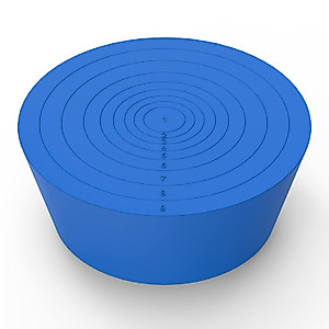 FunChem Filter Adapter Cones, 9 Pack White Wear-Resisting Tapered Collar Rubber Stopper Buchner Funnel Flask Cones Adapter Set, Smooth Surface, Blue