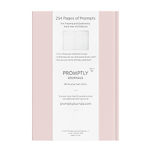 Promptly Journals, A Complete Childhood History: From Pregnancy to 18 Years Old (Powdered Lilac, Purple, Leatherette) | Baby Book and Pregnancy Journal | Baby Memory Book