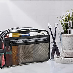Conair Travel Toiletry Bag for Women and Men, Clear Bag by Travel Smart