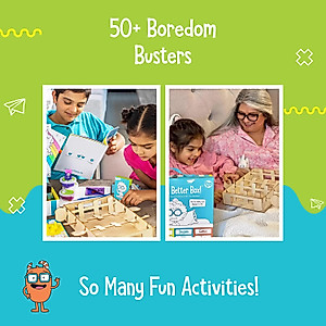 Open The Joy Feel Better Box: Get Well Soon Kids Gifts Basket, 50+ Fun Activities, Games, Toys, Conversation Cards, Origami, Clay Art, Magic Tricks, DIY - Great Gift for Kids After Surgery Ages 4+