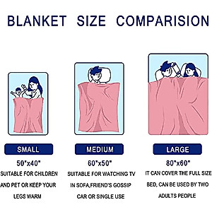 Anime Blanket Super Soft Flannel Throw Blankets for Adults Kids Traveling Camping Sofa Decor Gifts 50"X40"