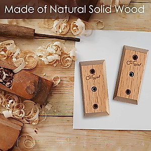 SNIGJAT Guitar Wall Mount 2 Pack, Guitar Hanger for Rotatable, Solid Wood Guitar Wall Hanger, V-Shaped Guitar Mount Hook for Acoustic Guitar, Guitar Holder for Banjo, Musical Instruments Accessories