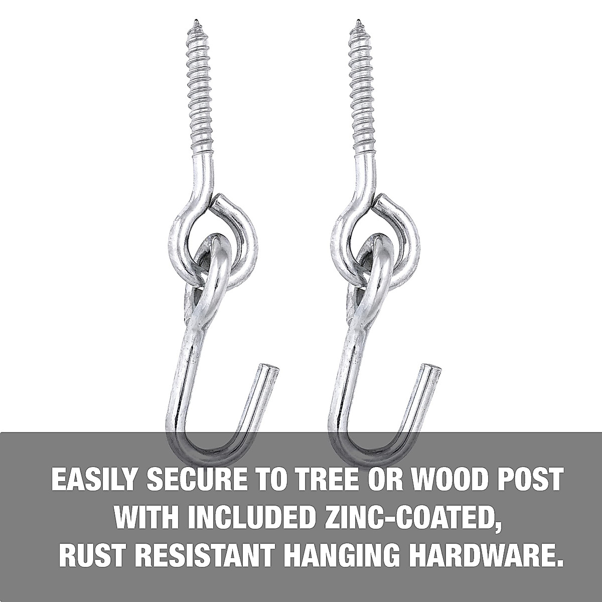 Bliss Hammocks BH-400-SB 40" Wide Hammock w/Hand-Woven Rope Loops & Hanging Hardware, Outdoor, Patio, Backyard Durable, Cotton and Polyester Blend, 220 Lbs Capacity, Seabreeze