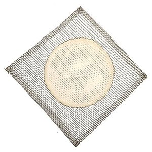 Pack of 10 Stainless Steel Wire Gauze with Ceramic Center, 5" Long - Eisco Labs